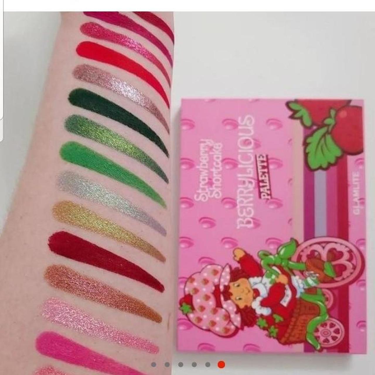 Glamlite strawberry shortbread eyeshadow palette... - Depop