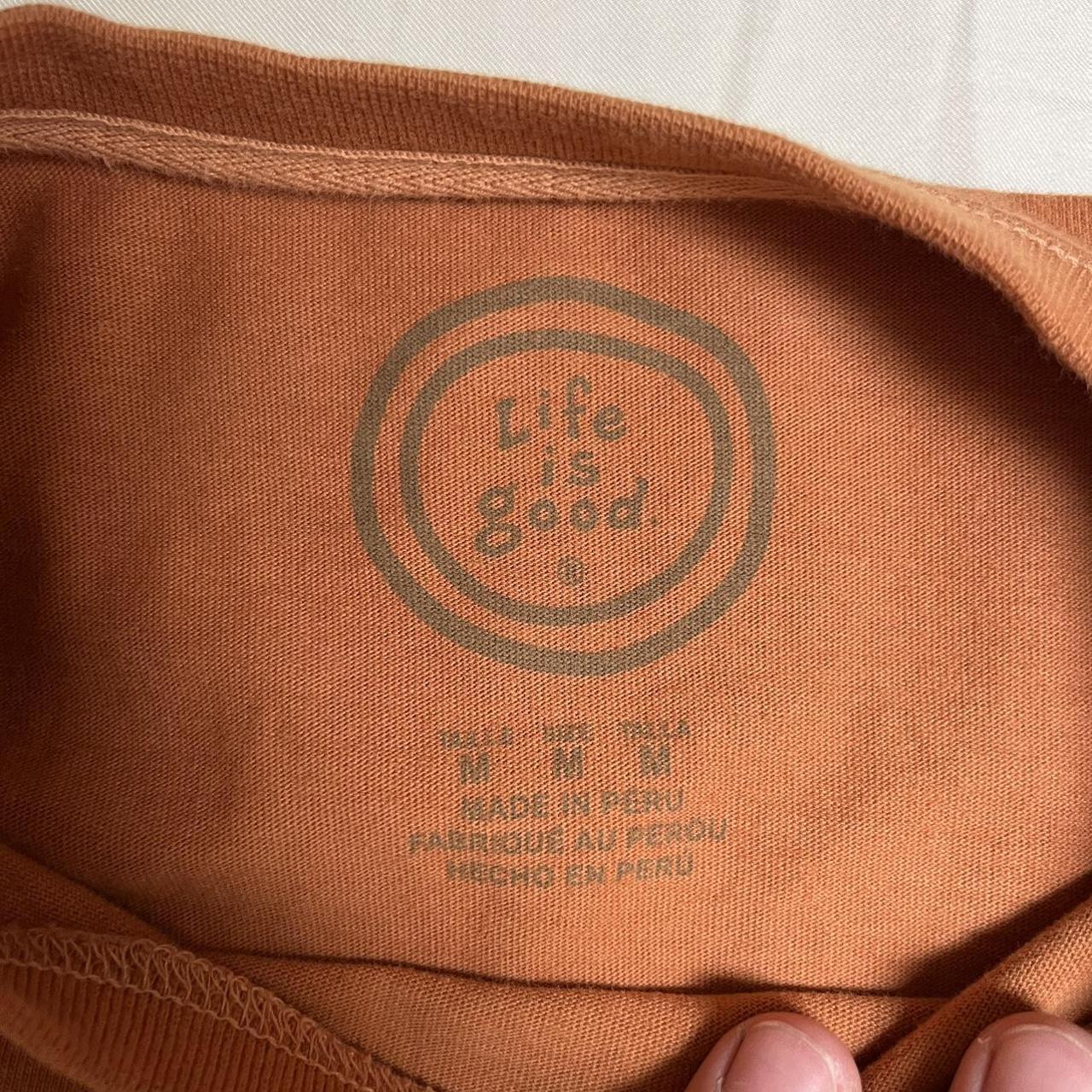 Life is Good Long sleeve Men’s Medium Light white... - Depop