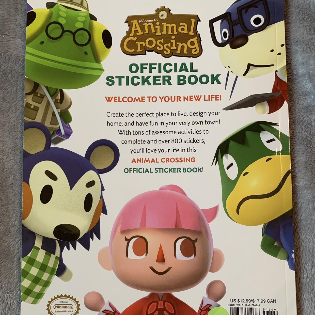 new animal crossing official sticker book (never... - Depop