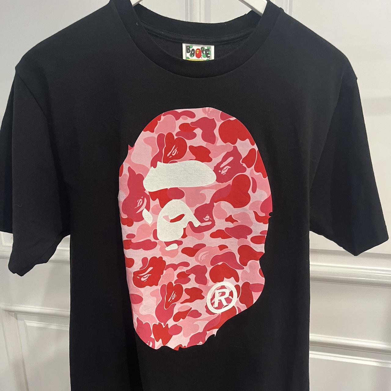 Bought from Japan. Pink bape T-shirt. Good... - Depop