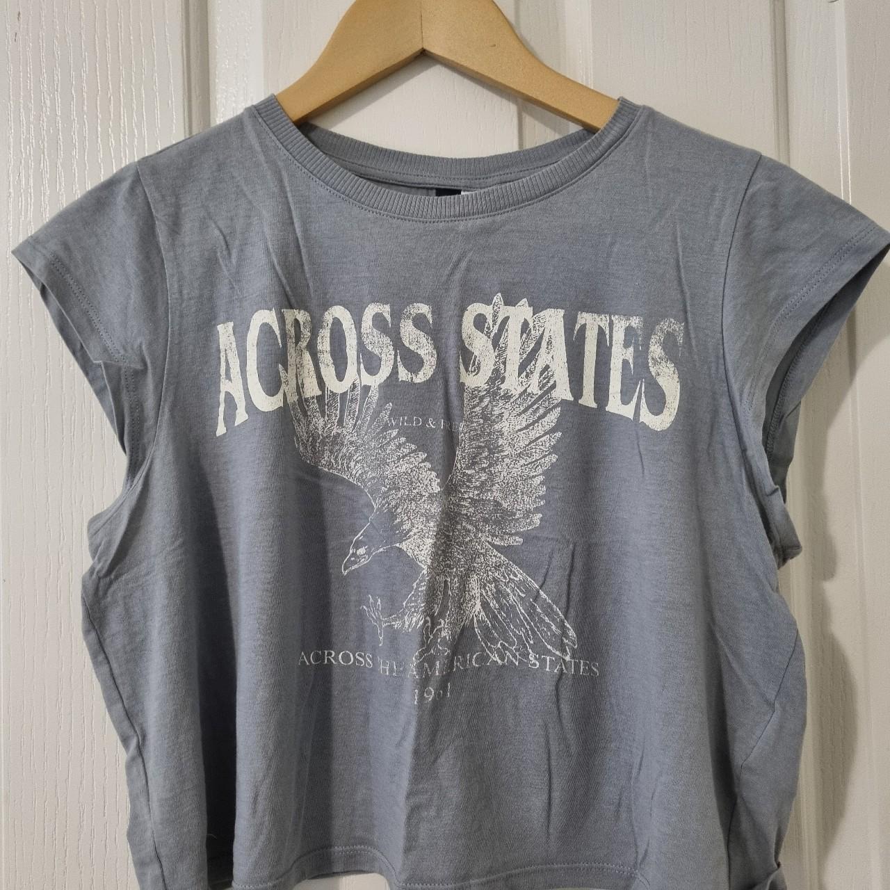 H&M Divided brand grey crop, size L, worn once - Depop