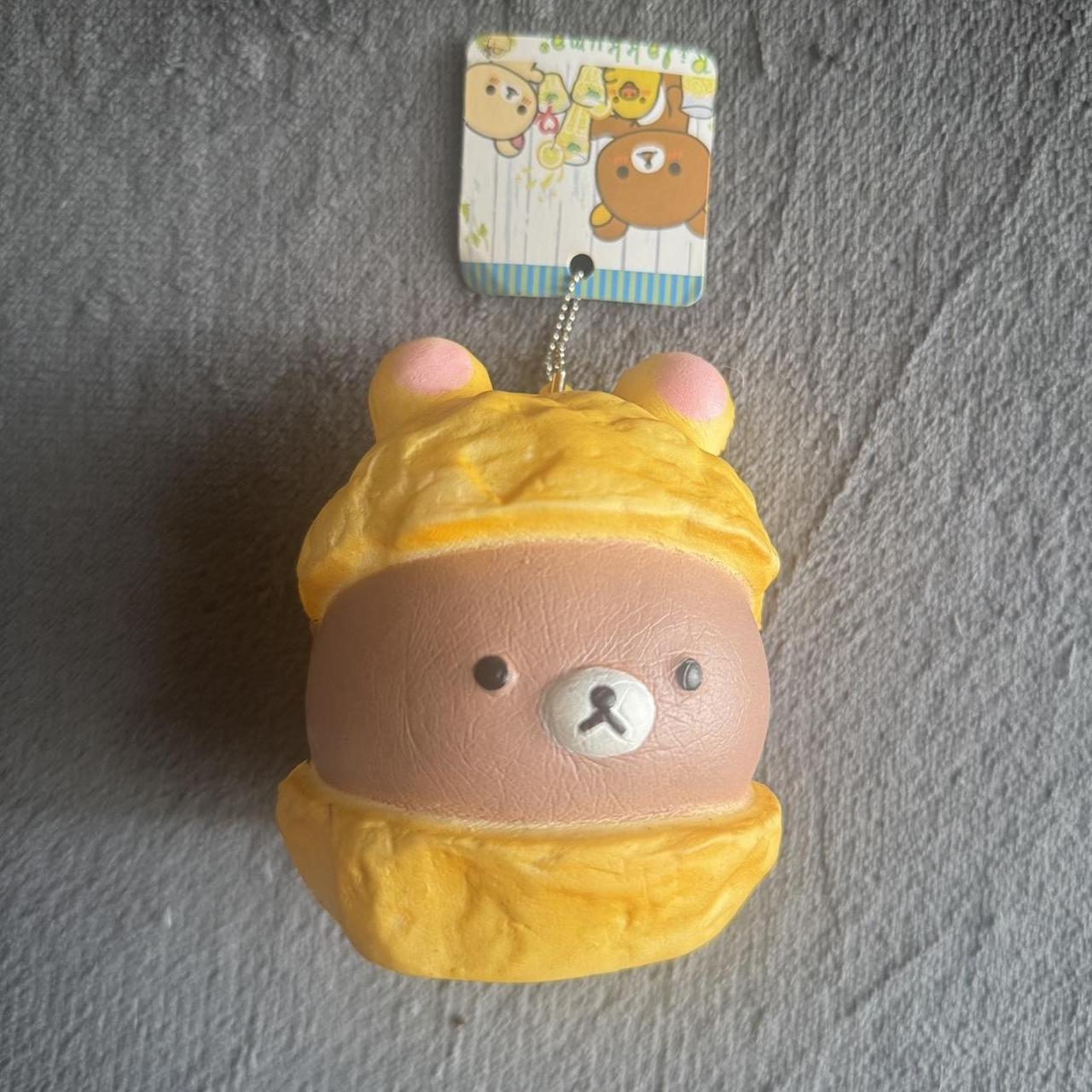Brown jumbo rilakkuma squishy cream puff - has... | Depop