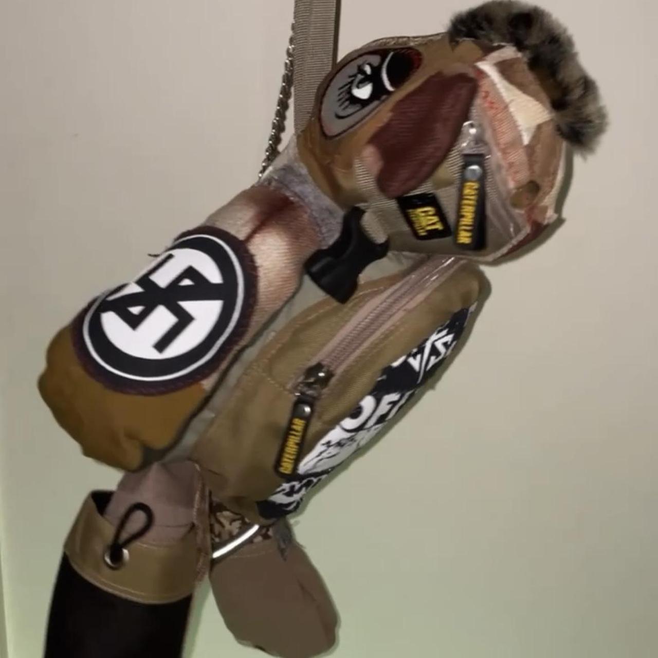 ♠️A♥️C♣️E♦️ - Handmade militaristic goth punk bear bag... - Depop