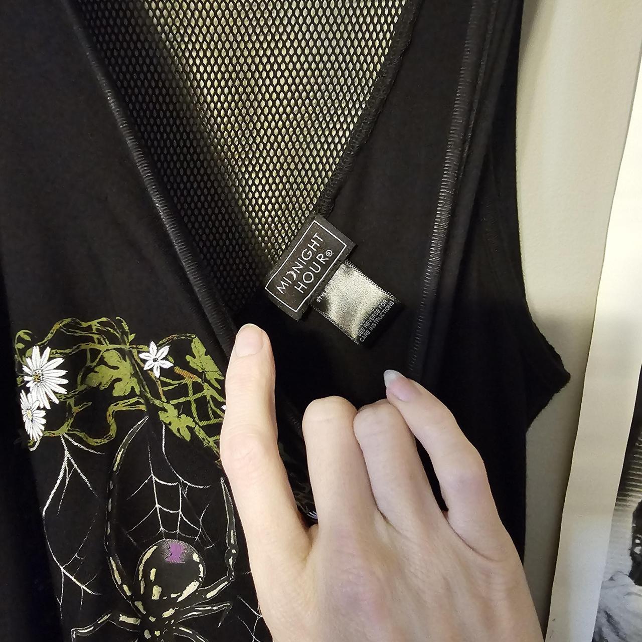 Midnight Hour Gothic Spider Web Tank Top sz... | Depop