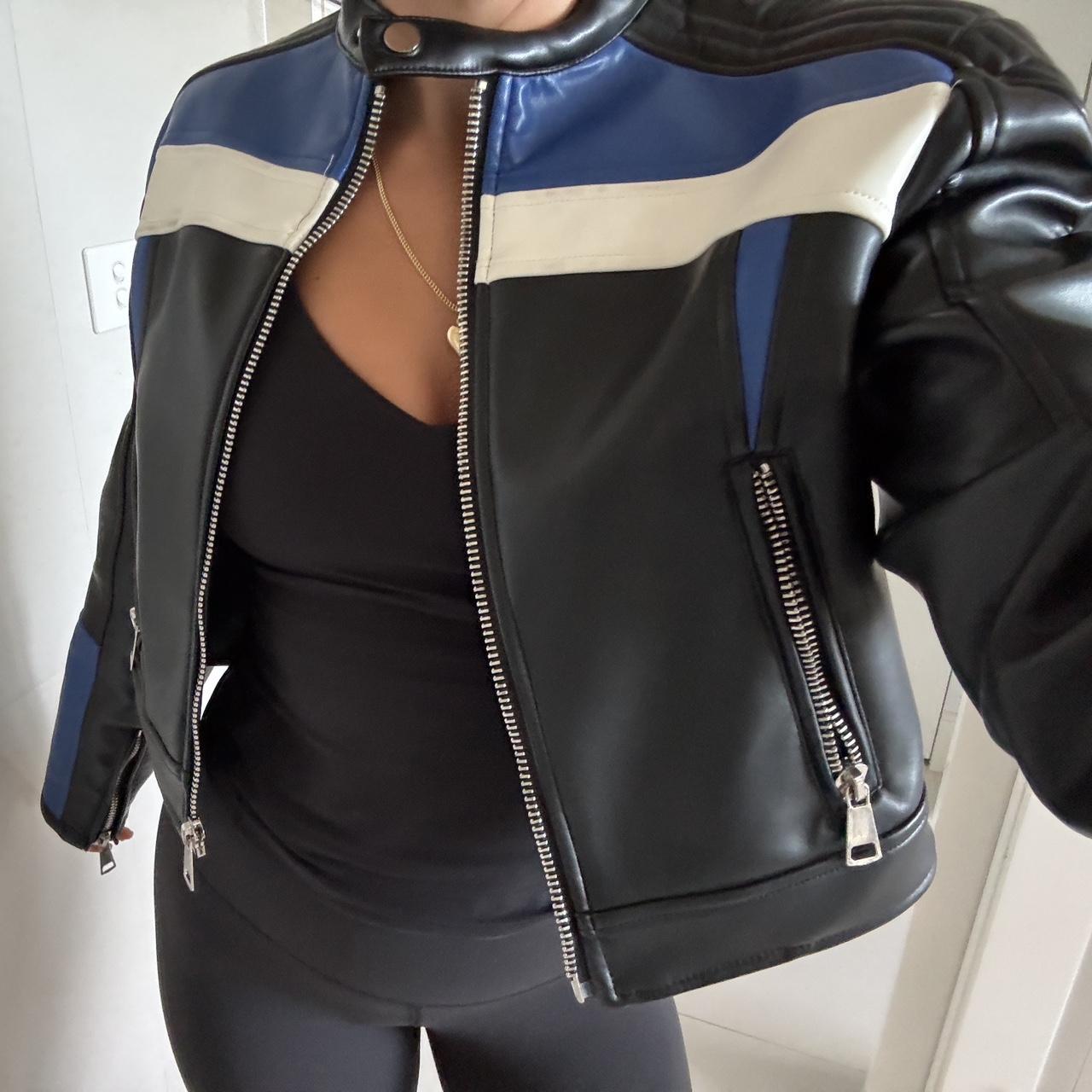 Lioness racer jacket 💙 Size S Worn twice - great... | Depop