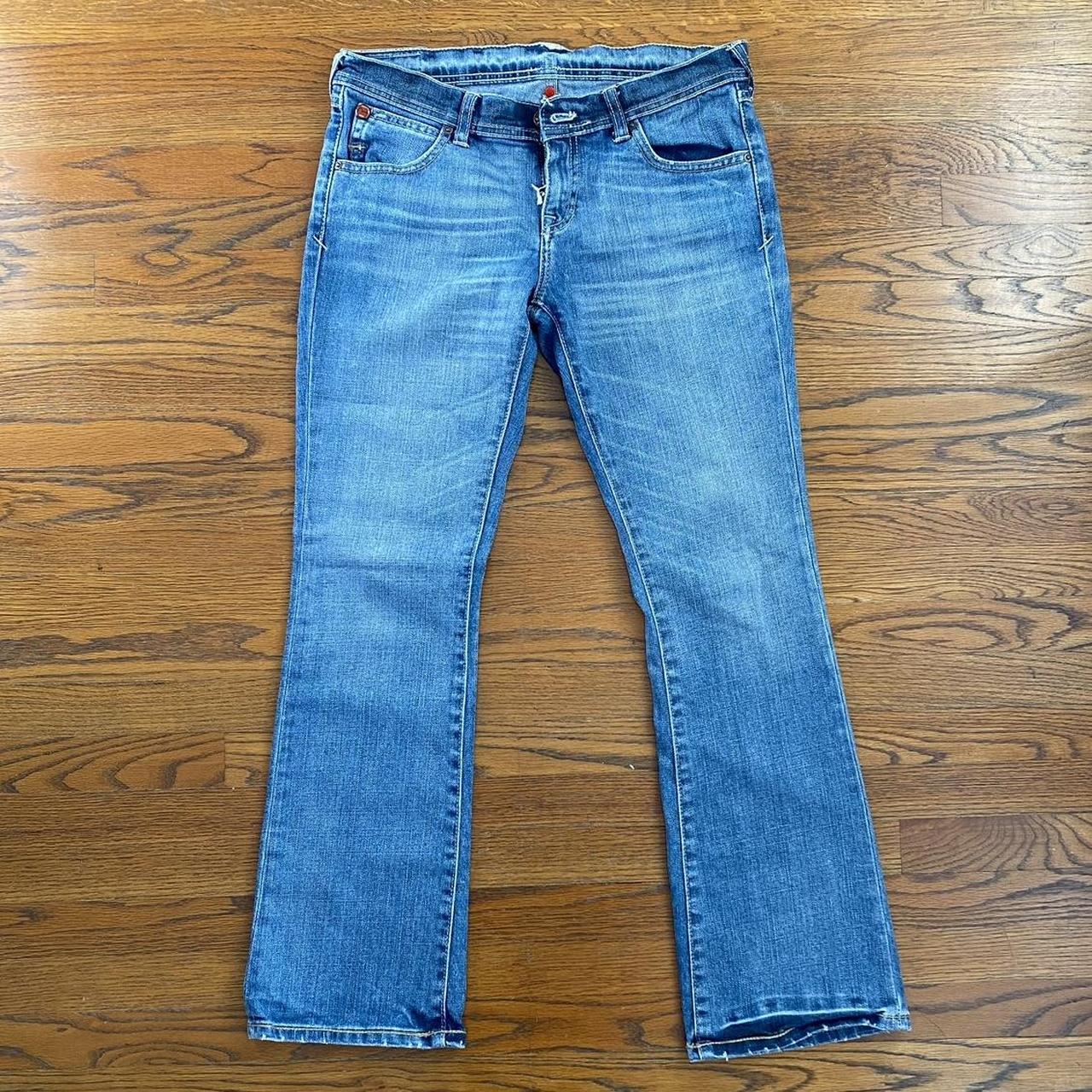 2000’s Evisu x Puma collab low rise jeans Size 28 x... - Depop