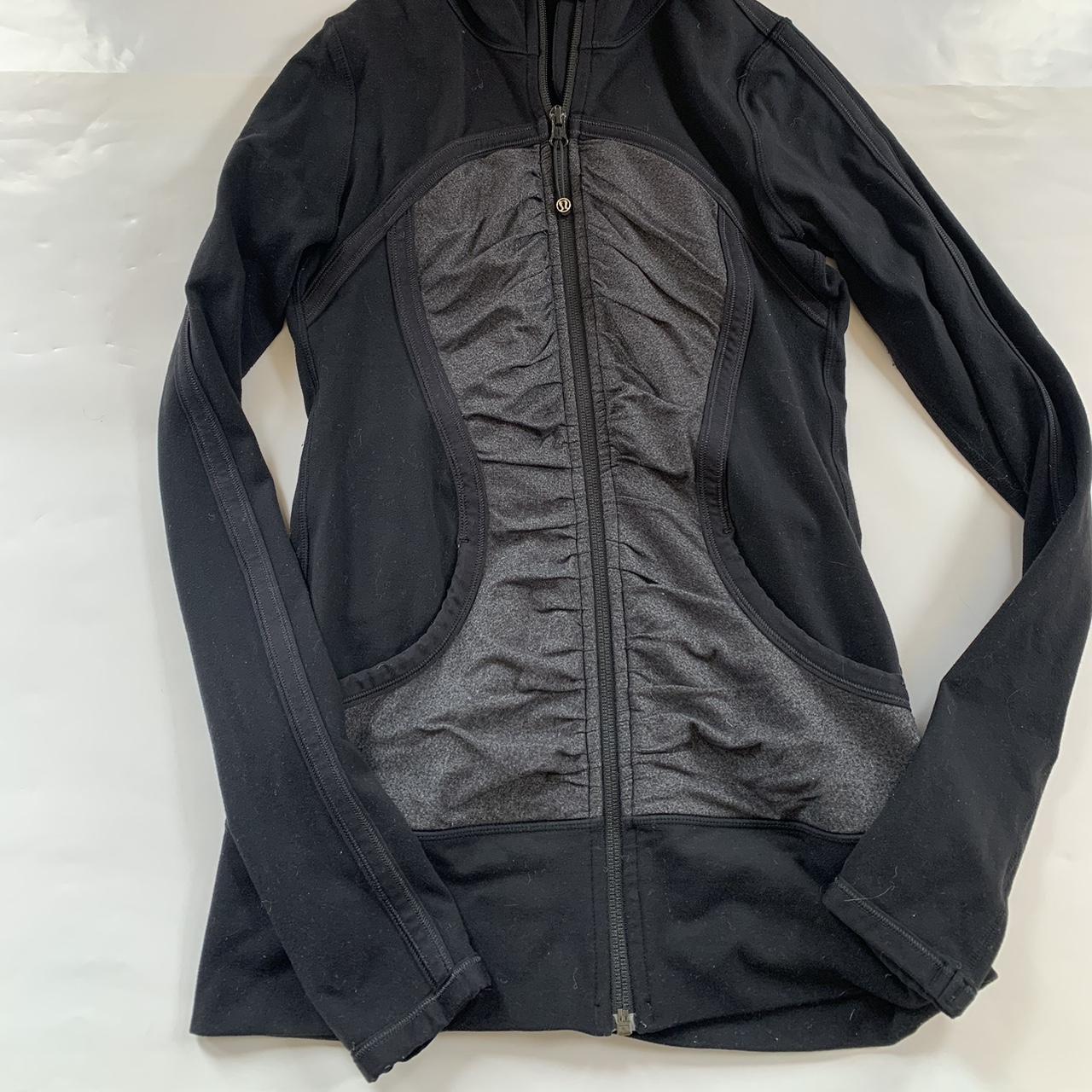 Lululemon black and grey define jacket No tag but... - Depop