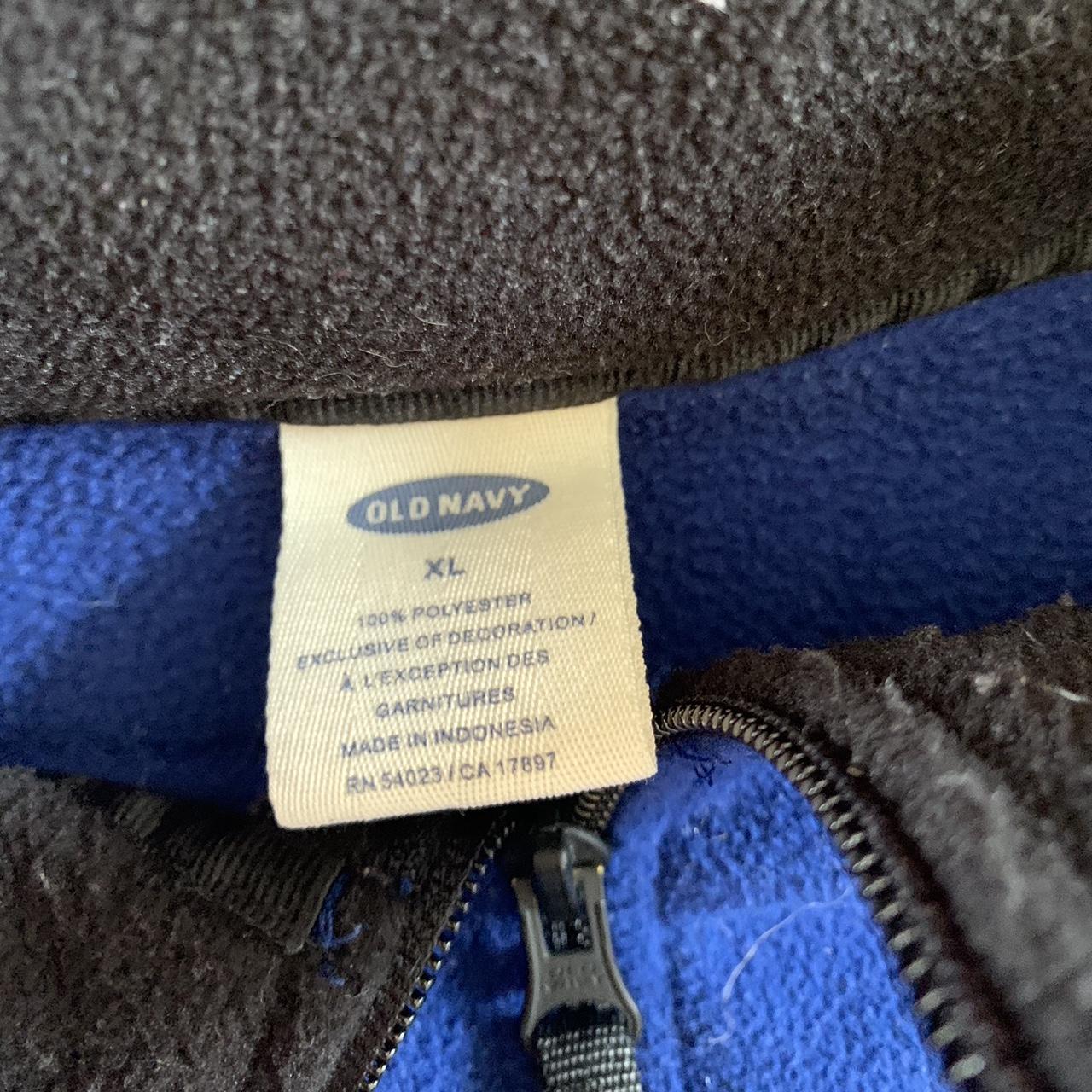 Vintage Old Navy blue quarter zip jacket Size XL... - Depop