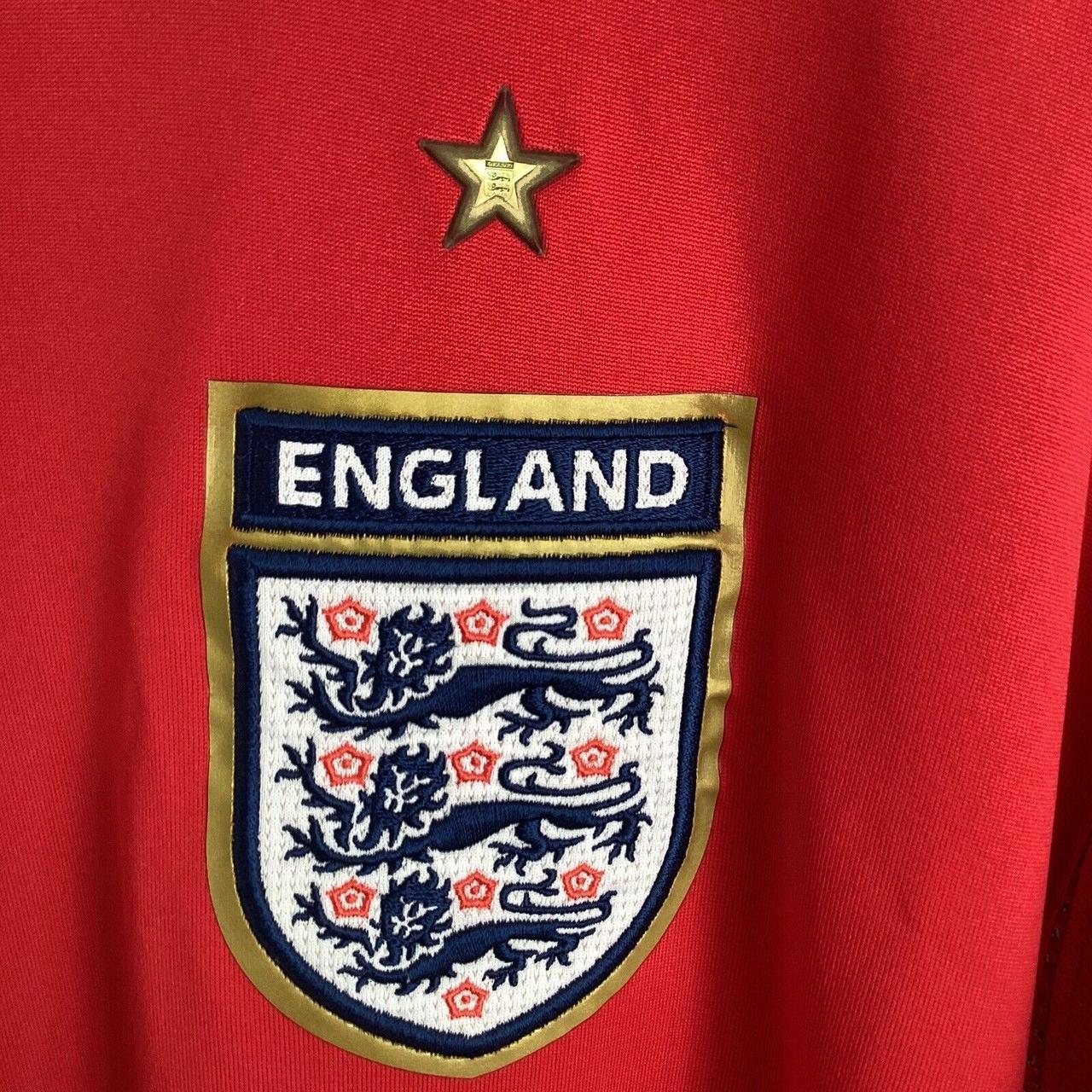 England Football Shirt Red Umbro 2006/2008 XXL... - Depop