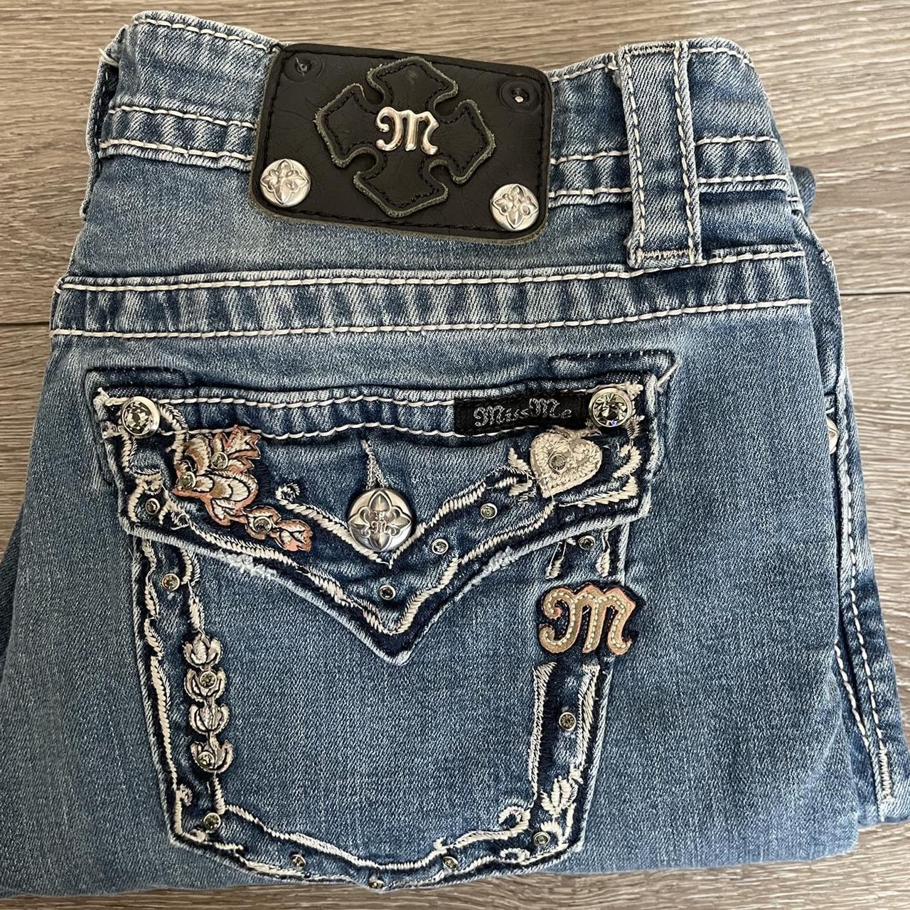 MISS ME DENIM LOW WAIST 29 Boyfriend Capris 😻 - Depop