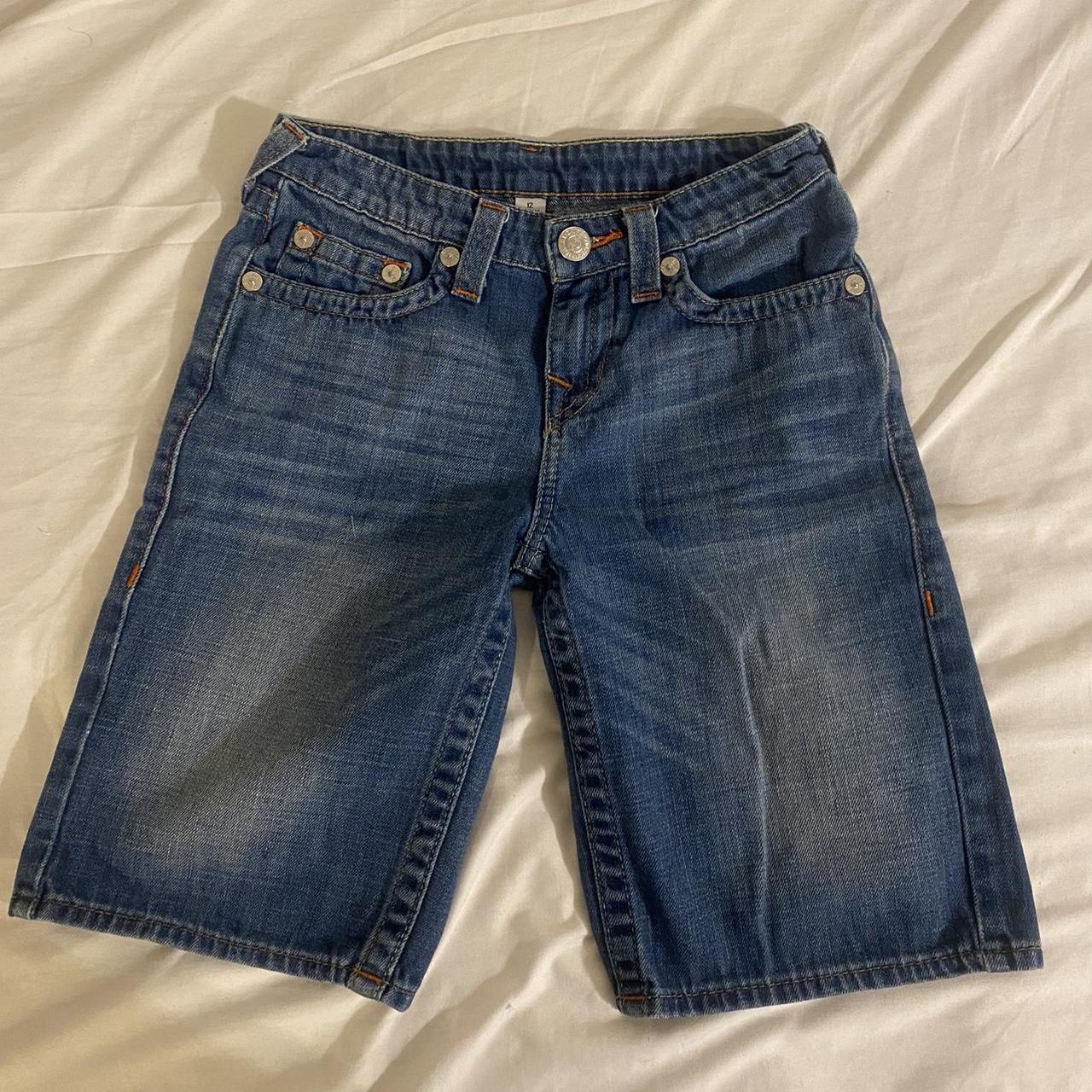True Religion jorts kids size 12 (would fit women sz 0) - Depop