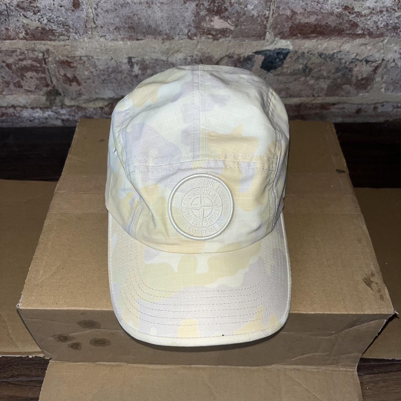 STONE ISLAND X SUPREME ICE CAMO CAP Supreme Stone... - Depop