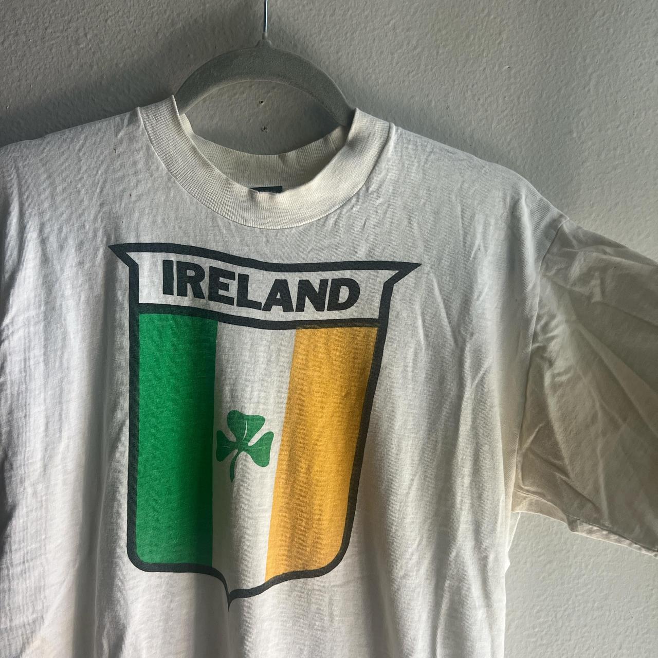 vintage single stitch Ireland tshirt size L fits... | Depop
