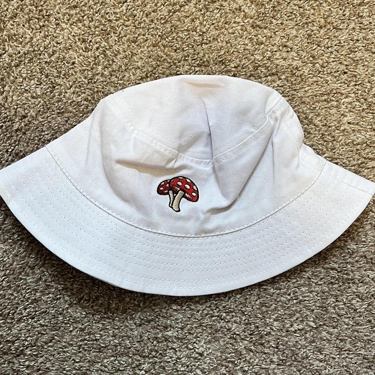 Reversible mushroom bucket hat. Super cute never... - Depop
