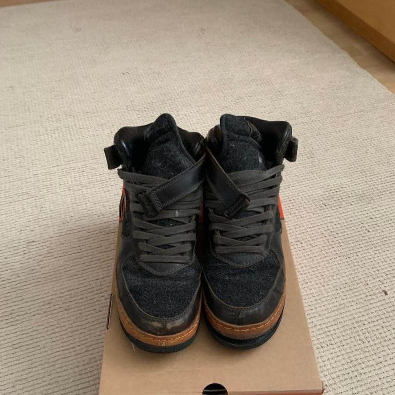 Nike Air Force 1 mid inside out. Shoe is from the... - Depop