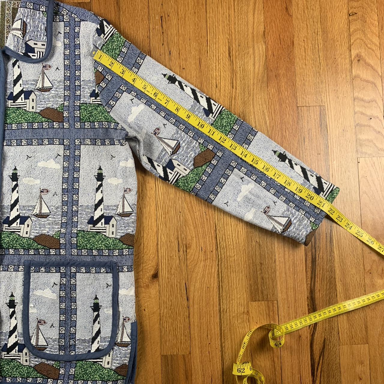 Vintage Blair Lighthouse Tapestry Jacket L Nautical... - Depop