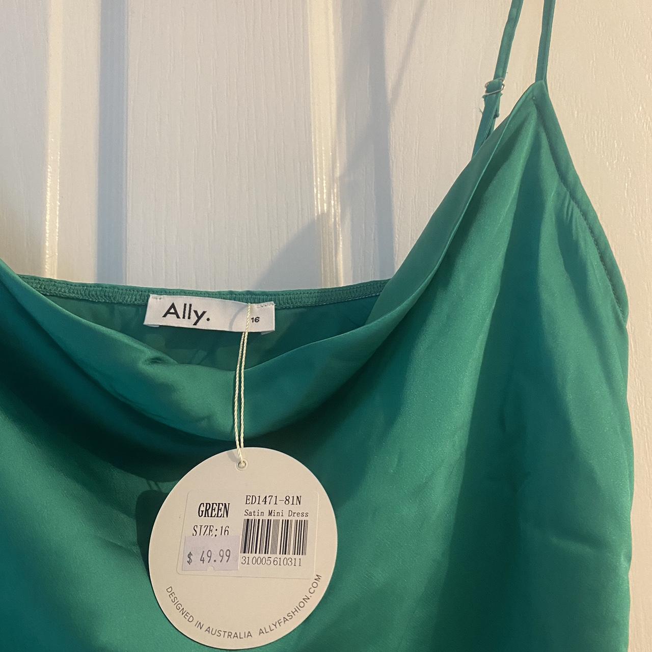 BNWT, ally satin cowl neck dress size 16 - Depop