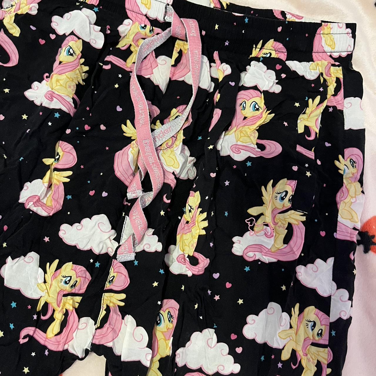 MLP my little pony fluttershy pj pants size M from... - Depop
