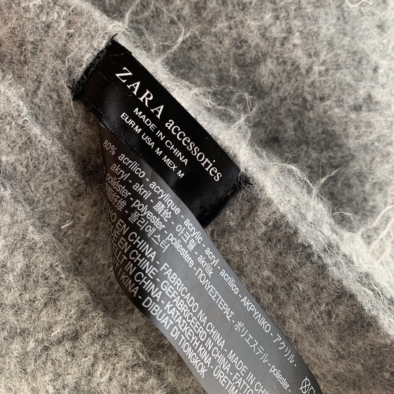 ZARA scarf, very large, very stylish! Μακρυ κασκωλ... - Depop