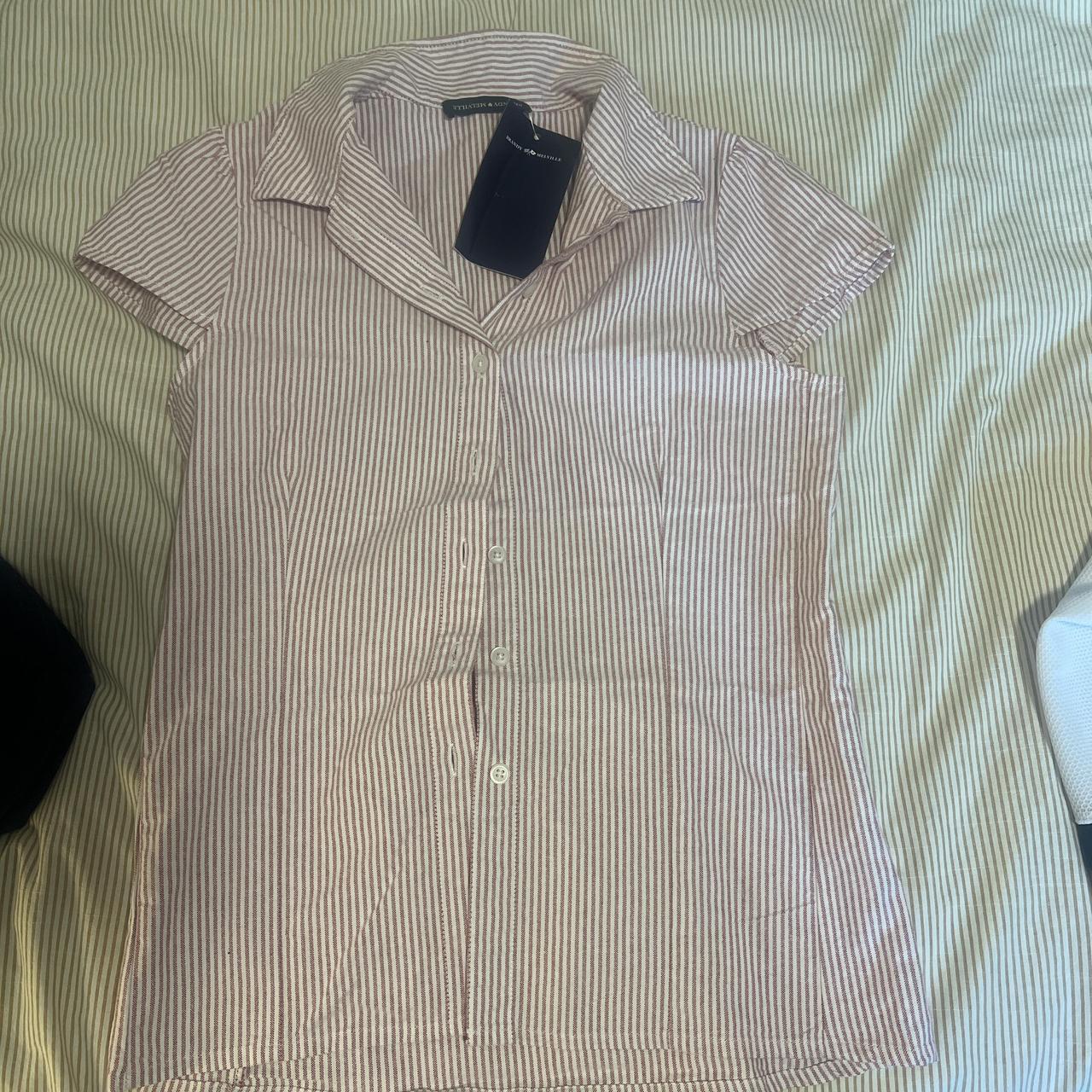 Brandy Melville Rue Collared Top BRAND NEW NEVER... | Depop
