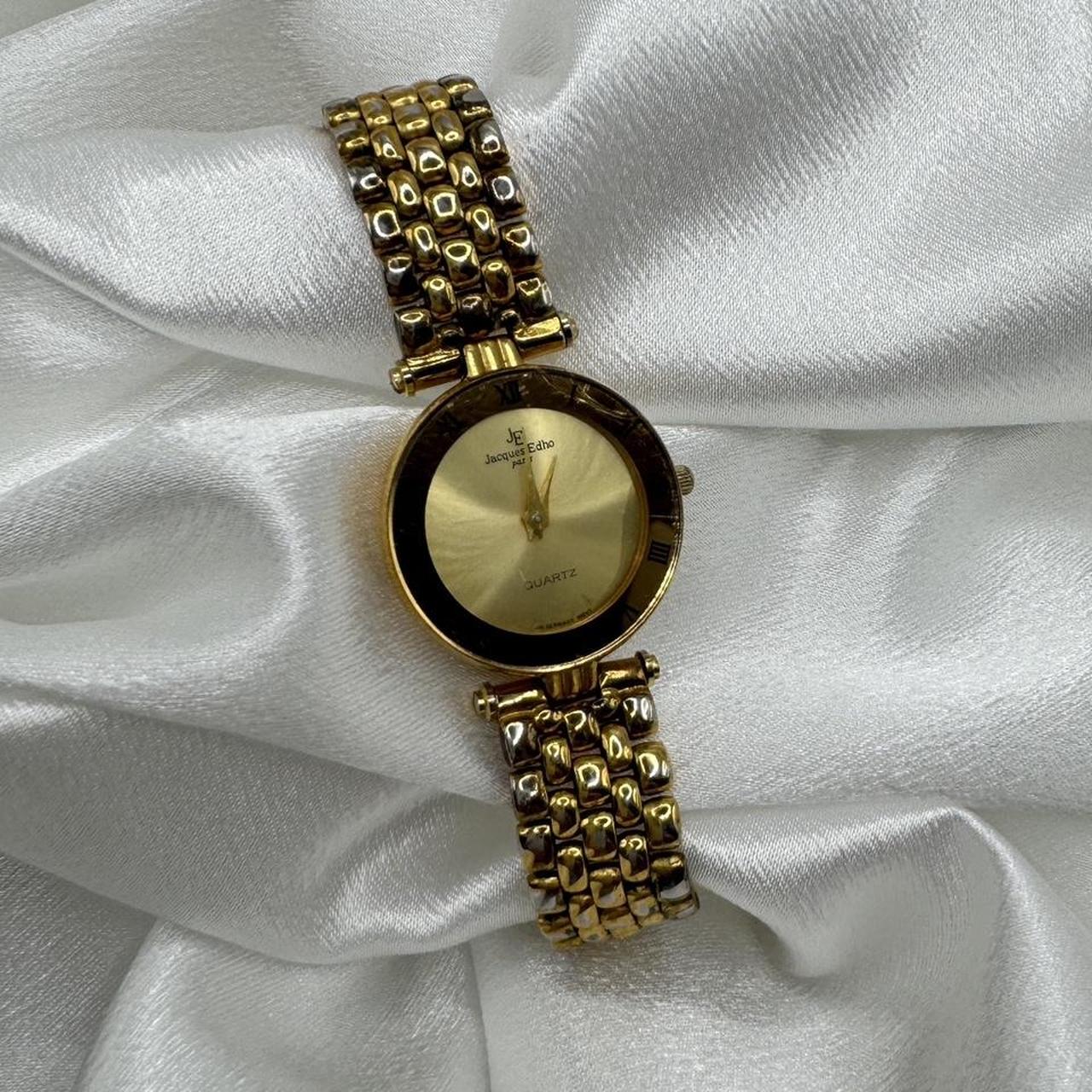 Vintage Jacques Edho Paris Swiss Ladies Gold Tone... - Depop