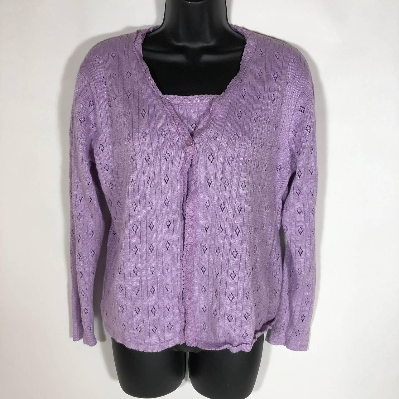 Women's Purple Cardigan | Depop