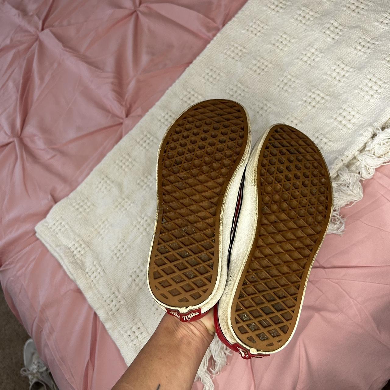 Black and white checker with red slime drip slip on... - Depop