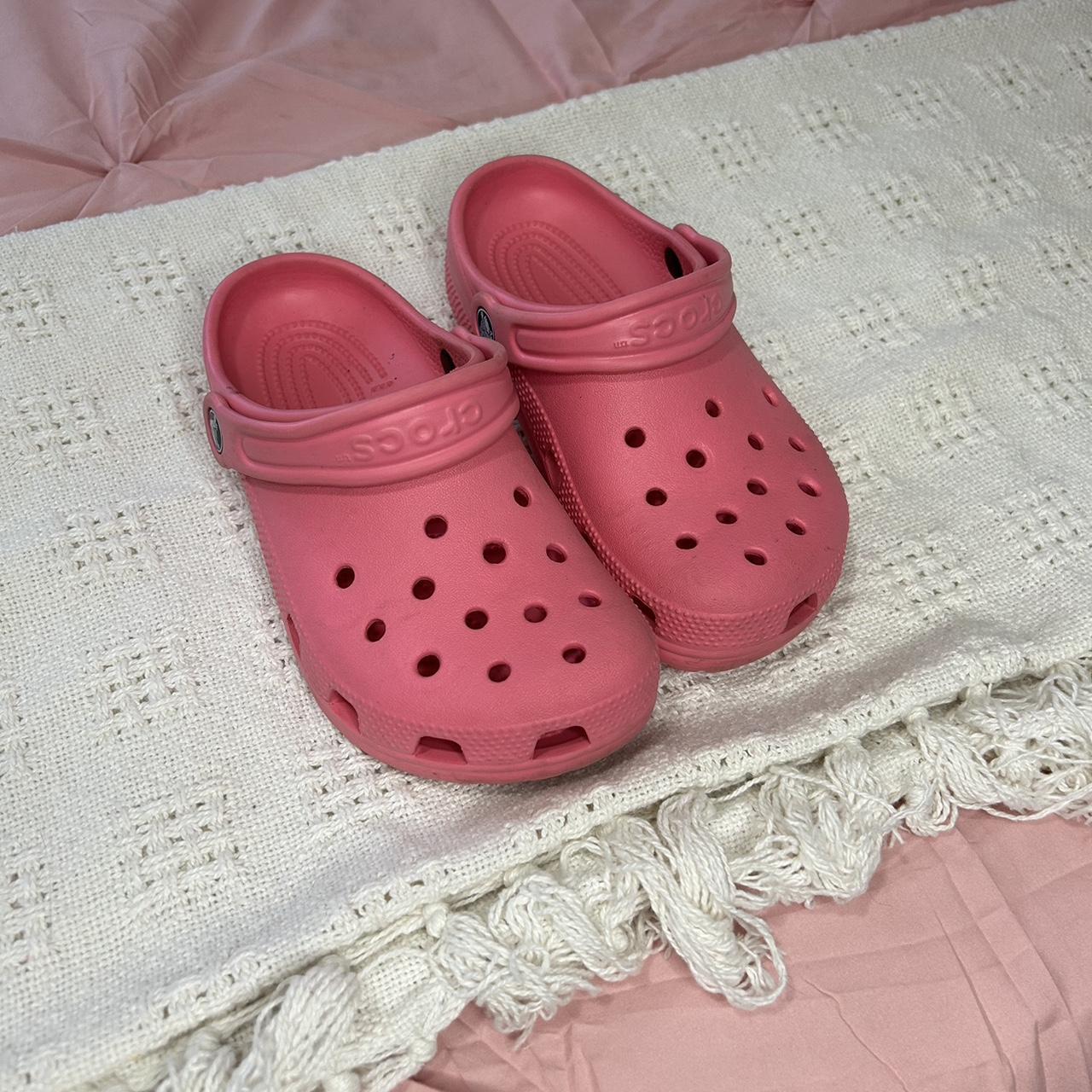 Hot Pink Crocs Only Worn A Few Times In Perfect Depop