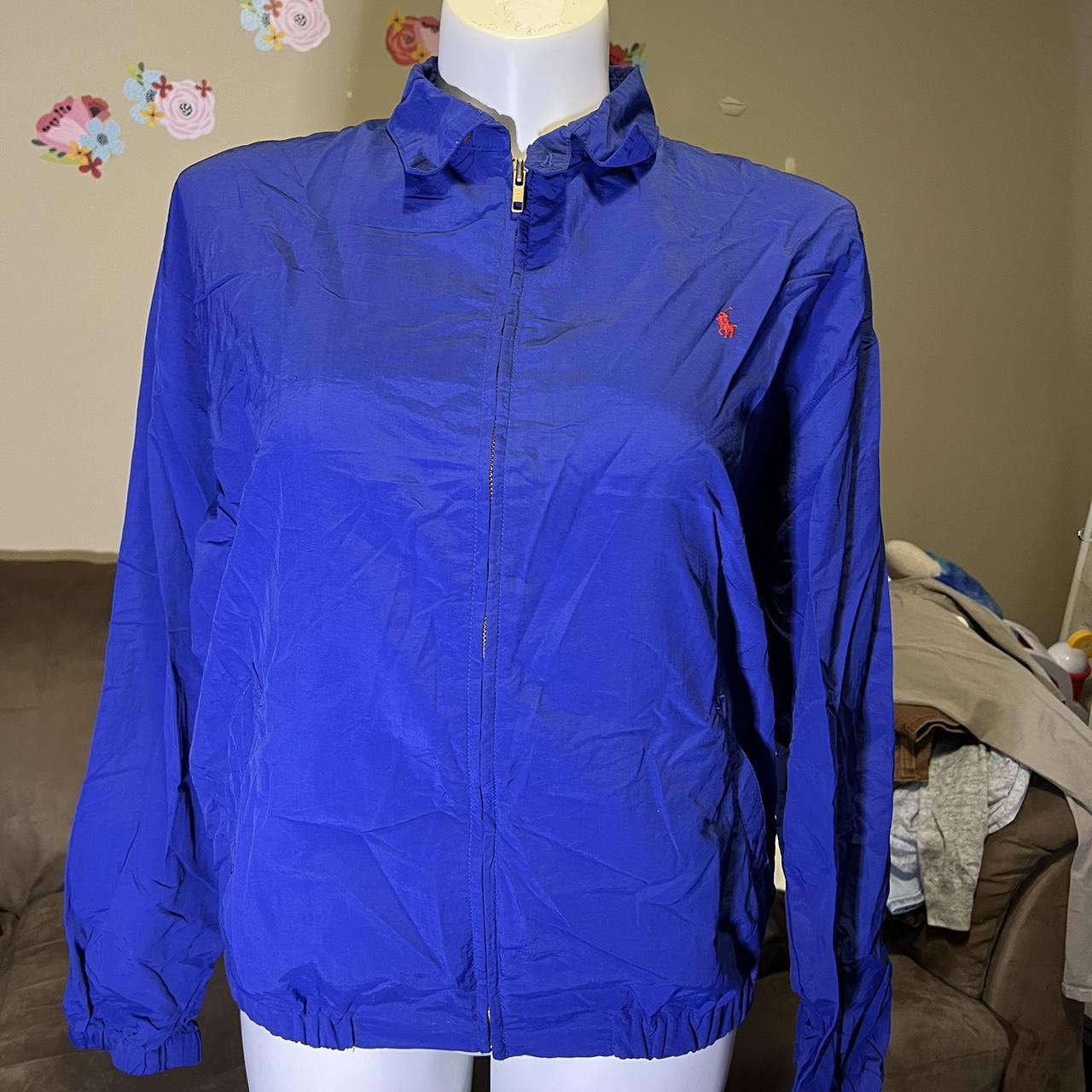 Indigo blue polo jacket. Nice lightweight jacket,... - Depop