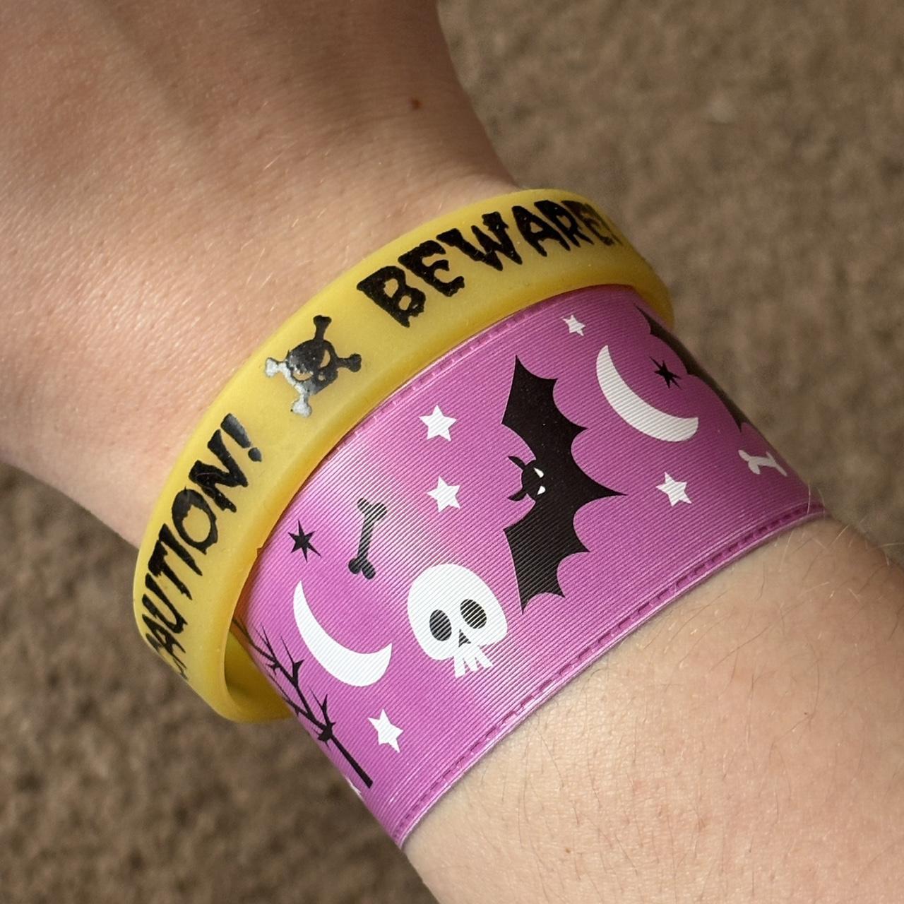 Set of 2 emo/scene like bracelets Comes as... | Depop