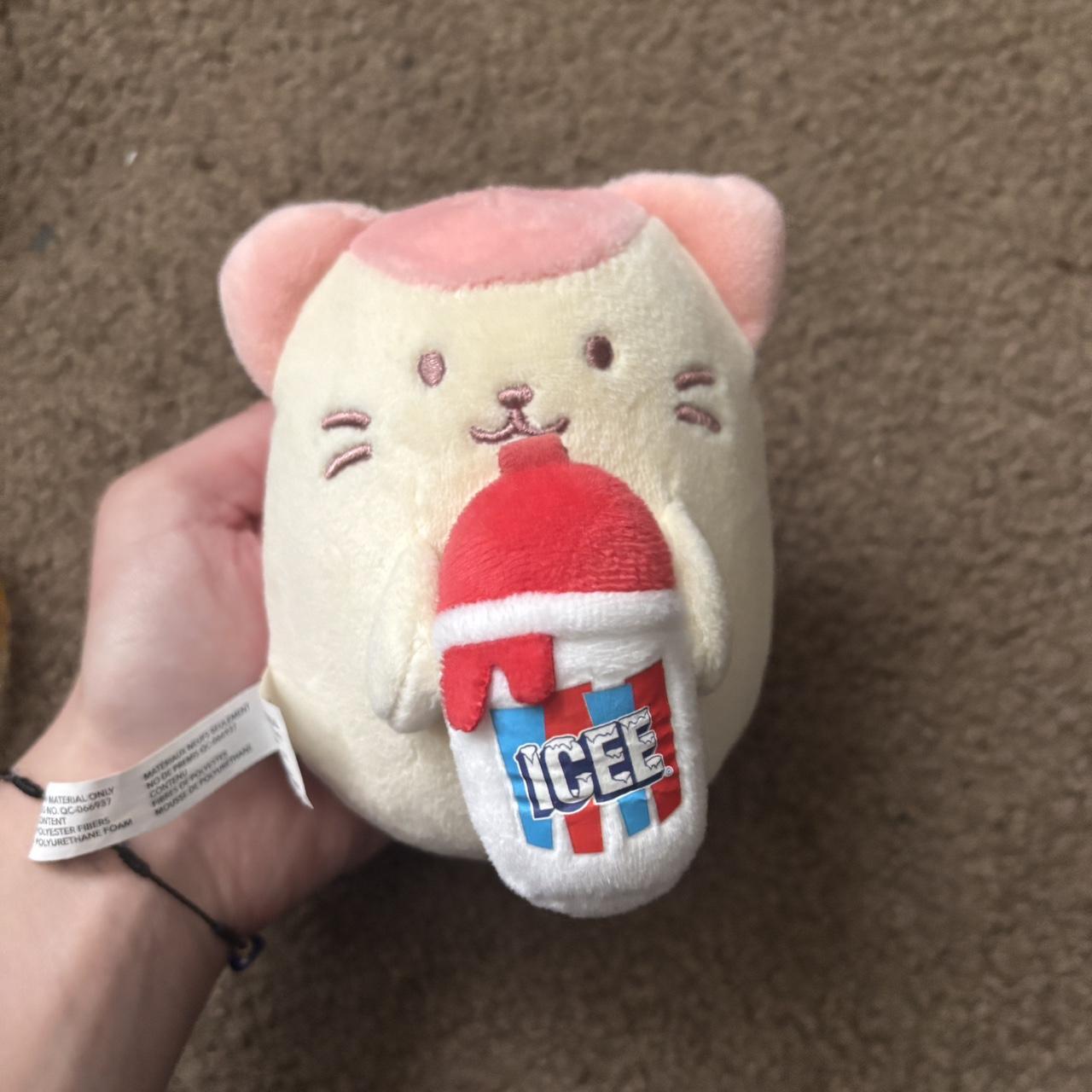 Small icee slush cat plush Like new!! It is kind of... | Depop