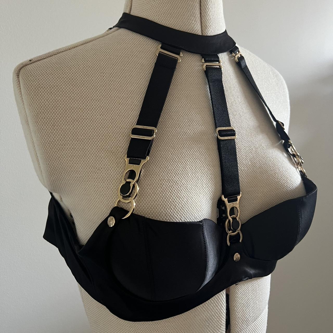 Honey Birdette Harness Bra SIZE: 10B - Halter-neck... - Depop