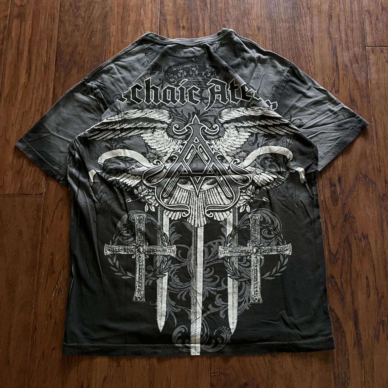 Archaic Y2k Grunge Tee pit to pit: 23 inches... | Depop