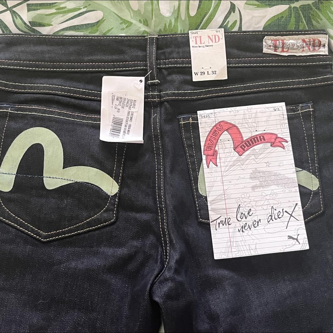 evisu x puma jeans would keep but i’m a size 8 and... - Depop