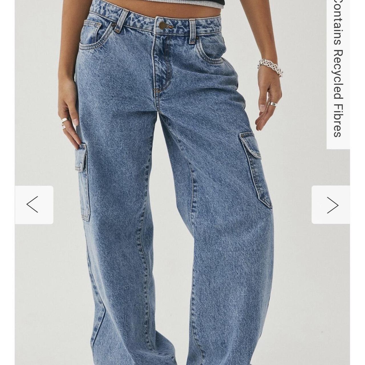 Supre cargo denim jean. low rise. Brand new. Size 8 - Depop