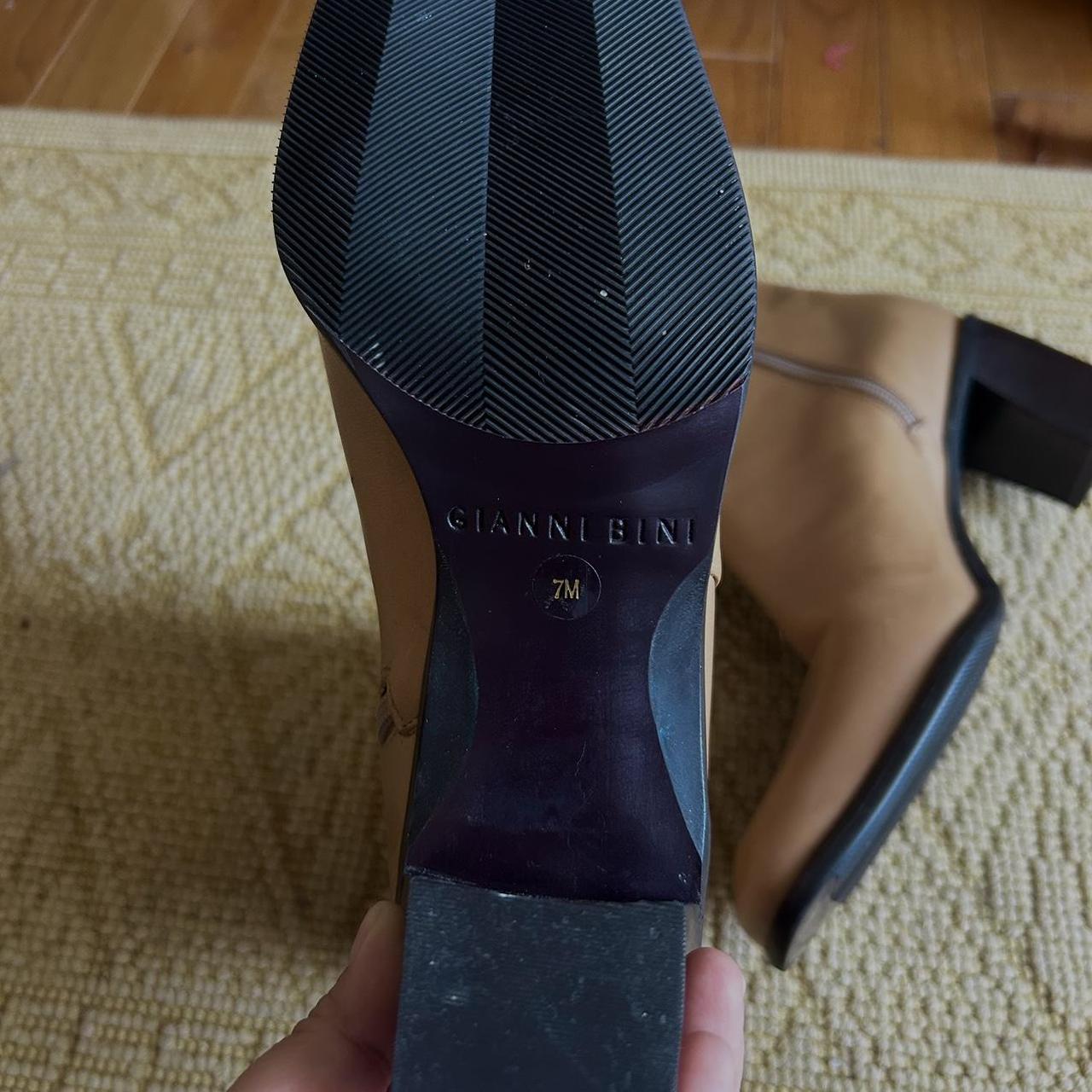 Brown 2 inch boots Size 7 fits closer to a 6.5 tho... - Depop