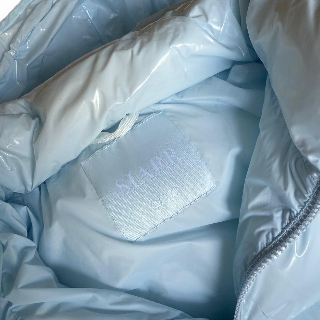 Siarr Baby Blue Puffer Jacket, with Removable... | Depop