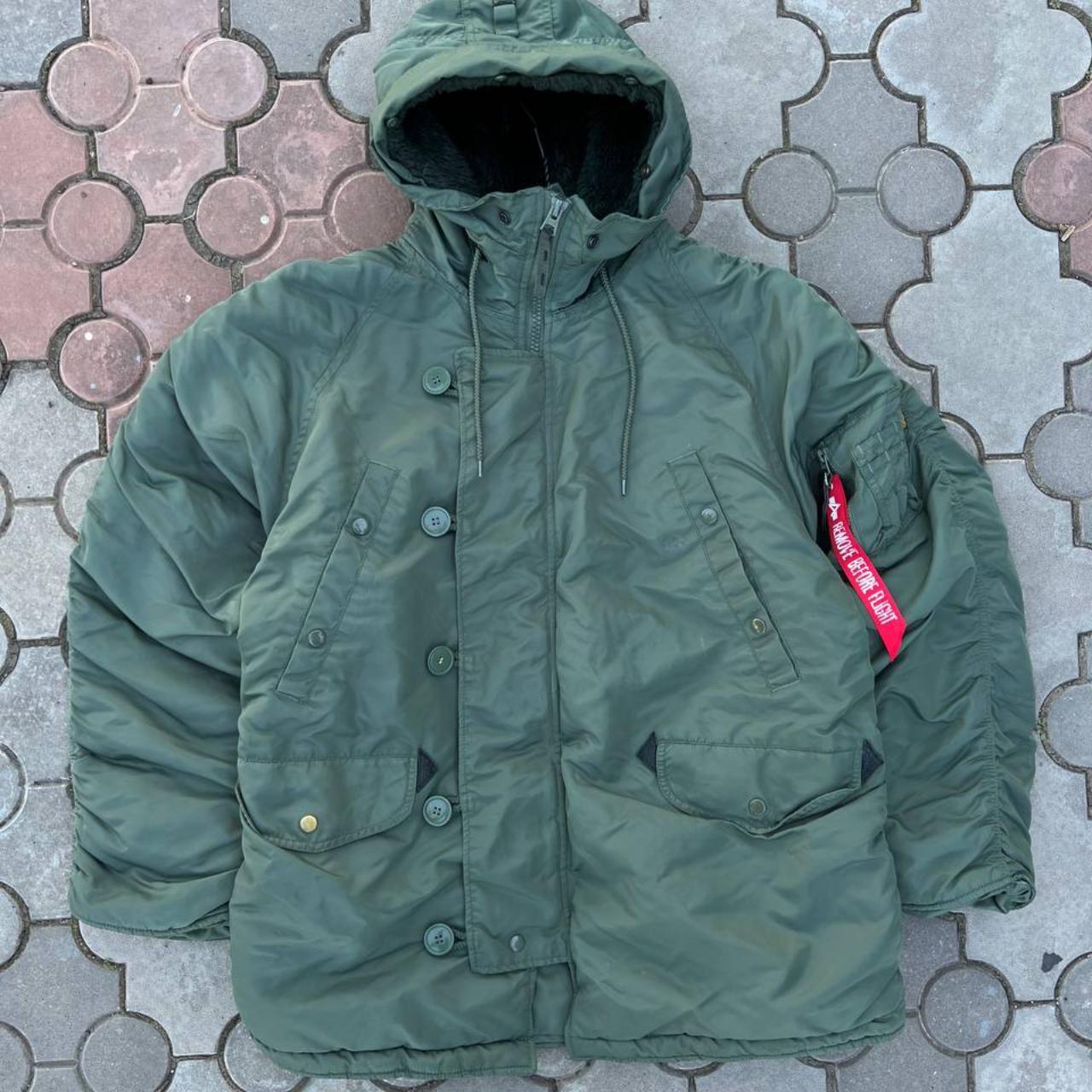 vintage alpha indusries N-3B parka military y2k... - Depop