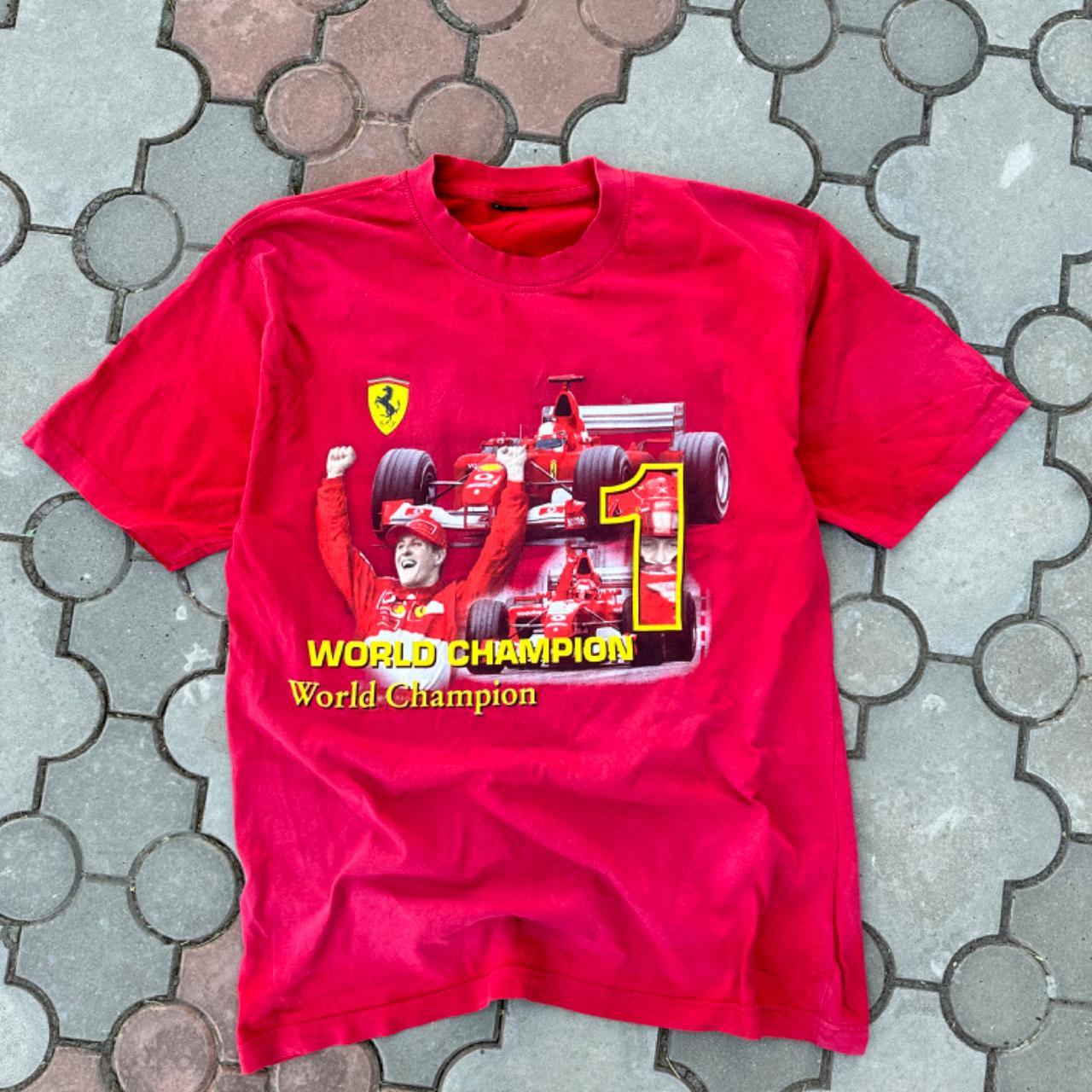 Vintage Formula 1 Ferrari Faded Tee Shirt Nascar... - Depop