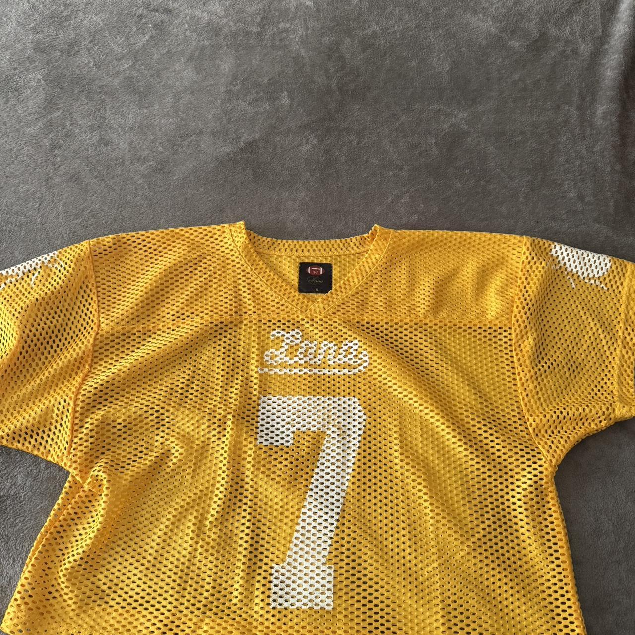 Sza merch Yellow and white mesh jersey #streetwear | Depop
