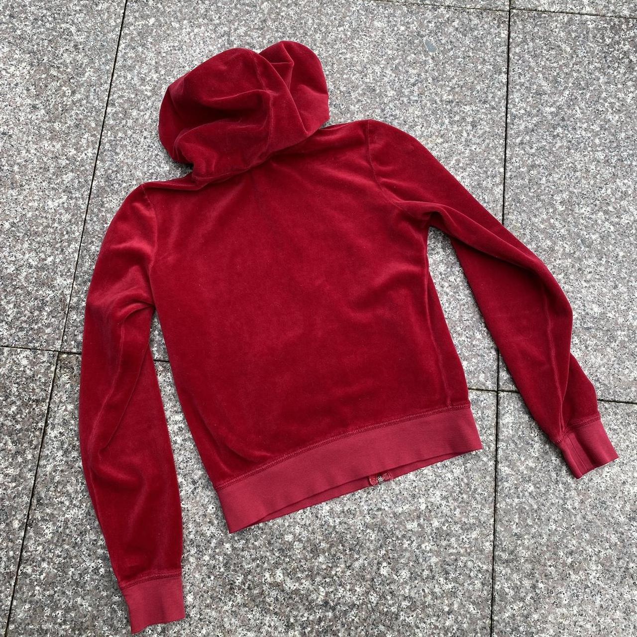 Juicy couture velour zip up hoodie jacket size M in... - Depop