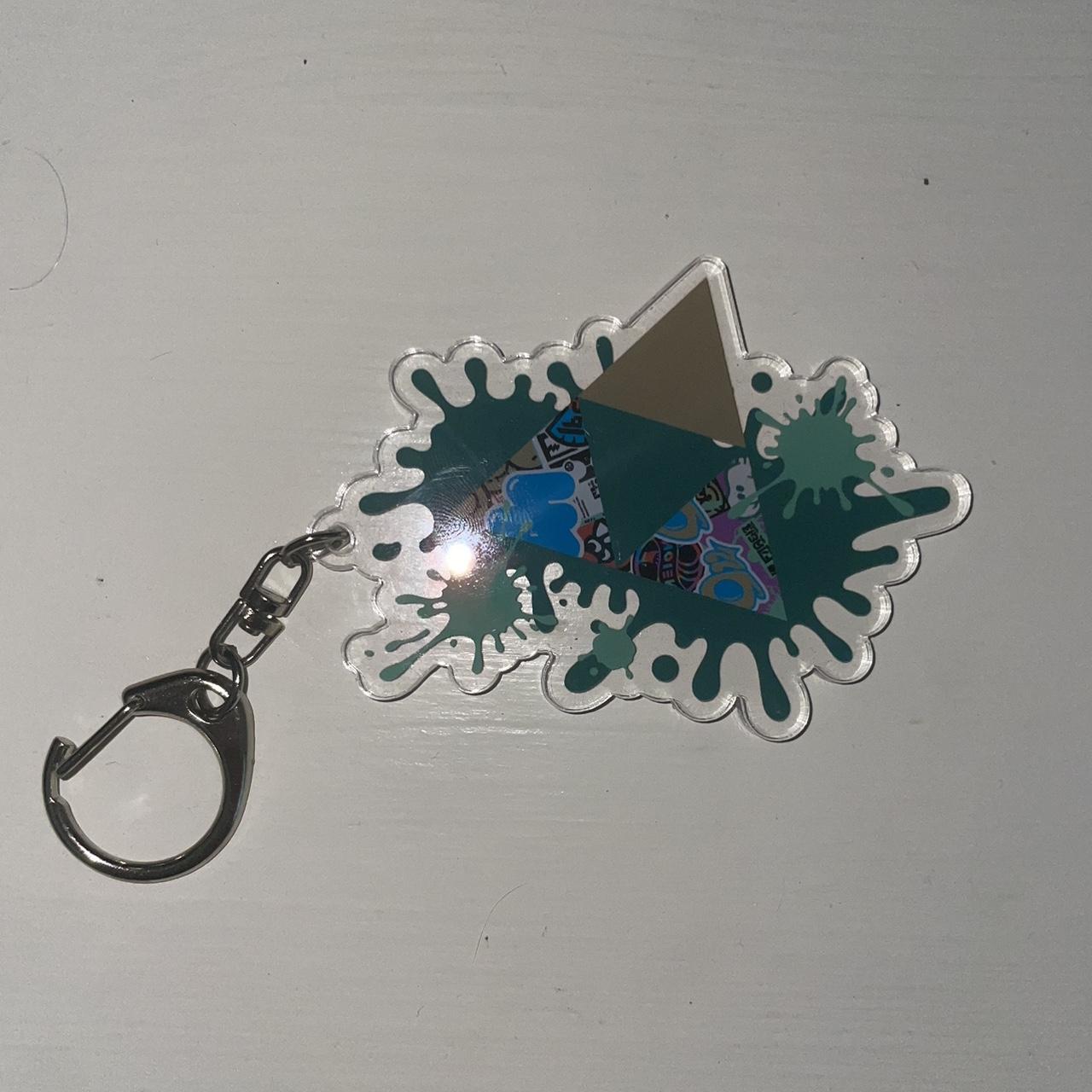 Splatoon 3 team courage splat fest keychain.... - Depop