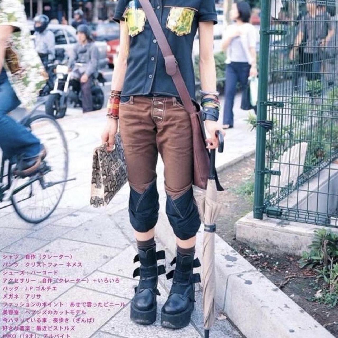 Koji Kuga Bondage Boots Vintage Japanese mega... | Depop