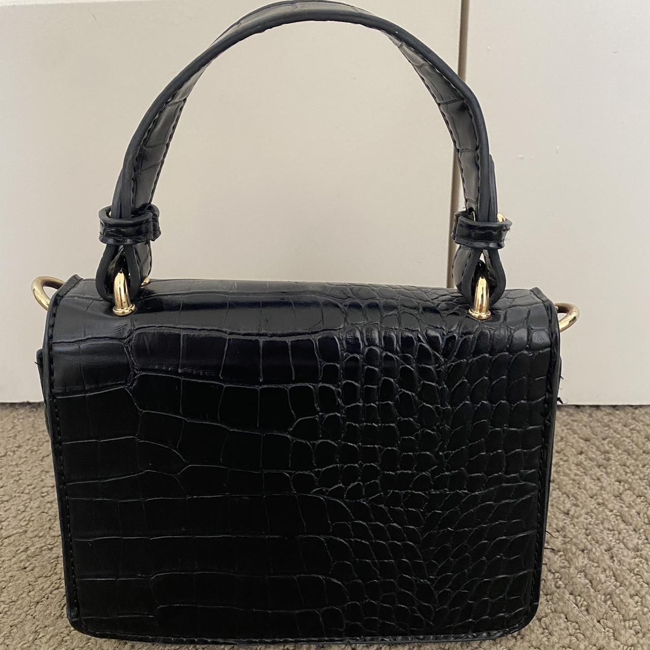 Black Princess Polly mini crossbody bag with gold... - Depop