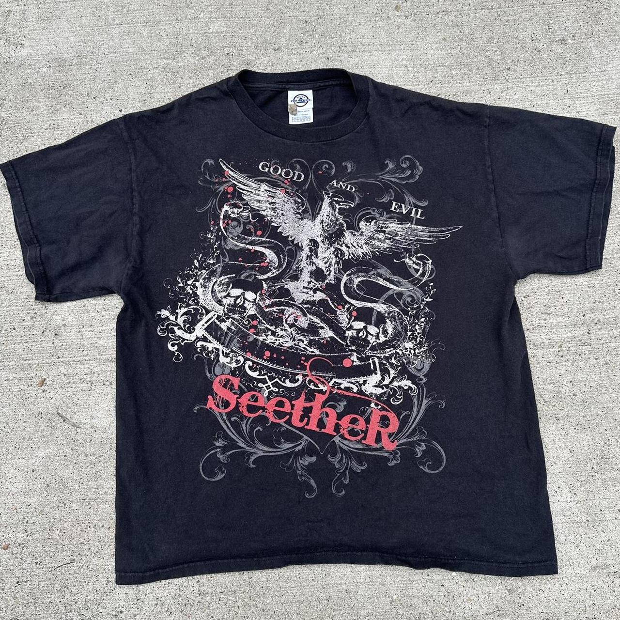 Vintage seether band tee nice fade with a super cool... - Depop