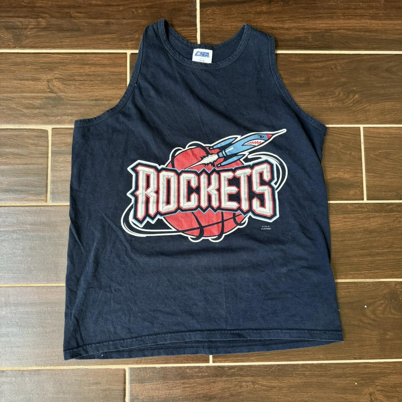 Vintage 90s NBA Houston rockets Tank top tagged size... - Depop