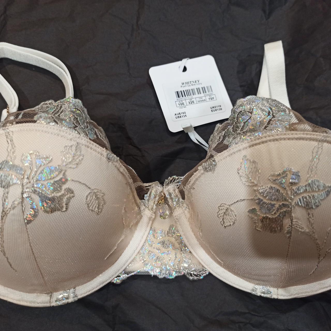 #honeybirdette Whitney Ivory 10E push up bra - Depop