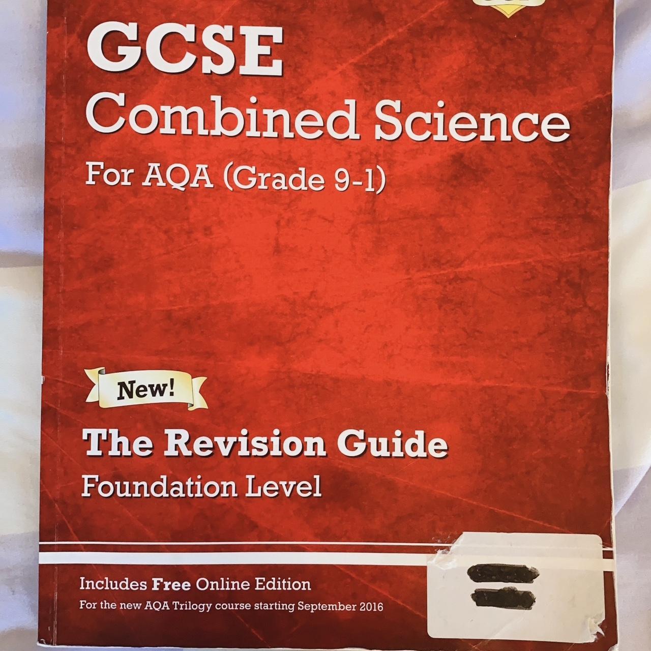 Gcse Aqa Combined Science Foundation Level Revision Depop 