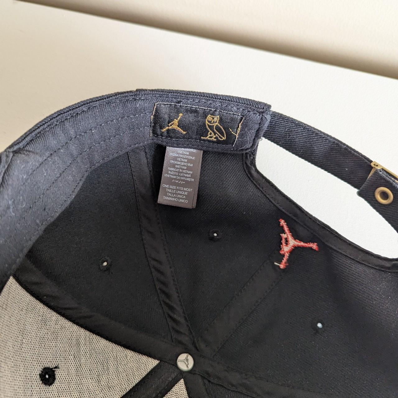 Air Jordan OVO Black hat. Like new. - Depop