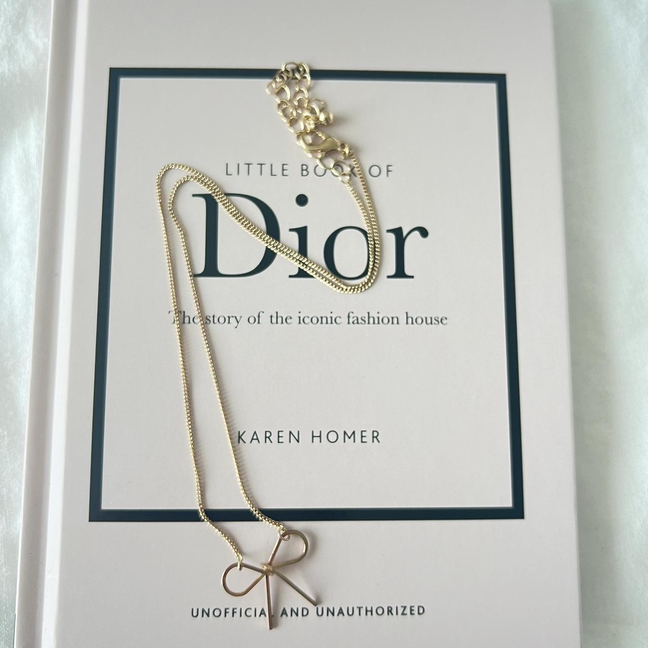 gold ribbon necklace perfect for layering vintage... - Depop